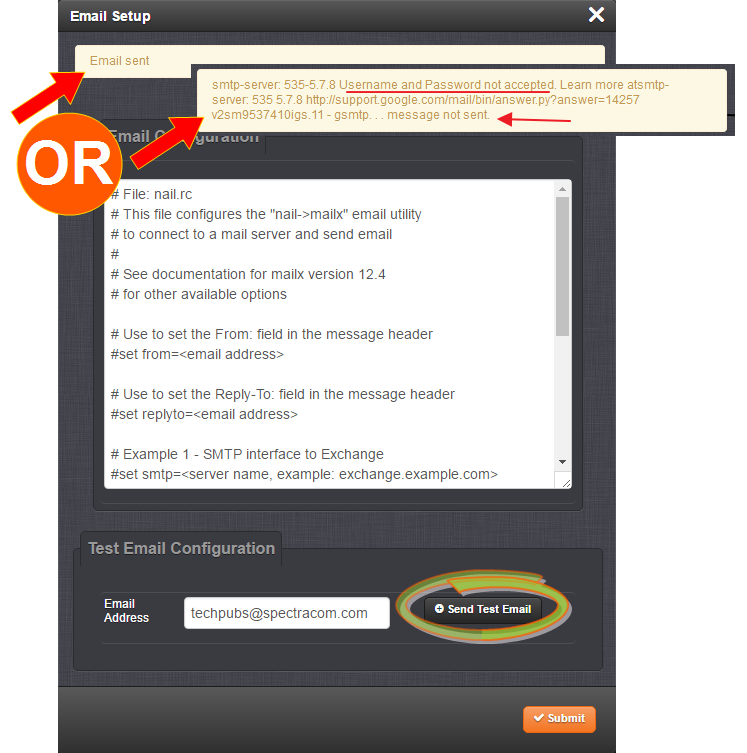 Email Notification Setup