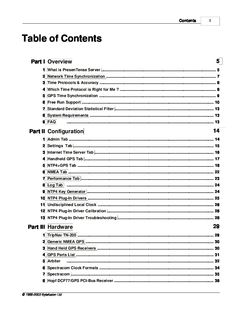 Manual, PresenTense - Safran - Navigation & Timing