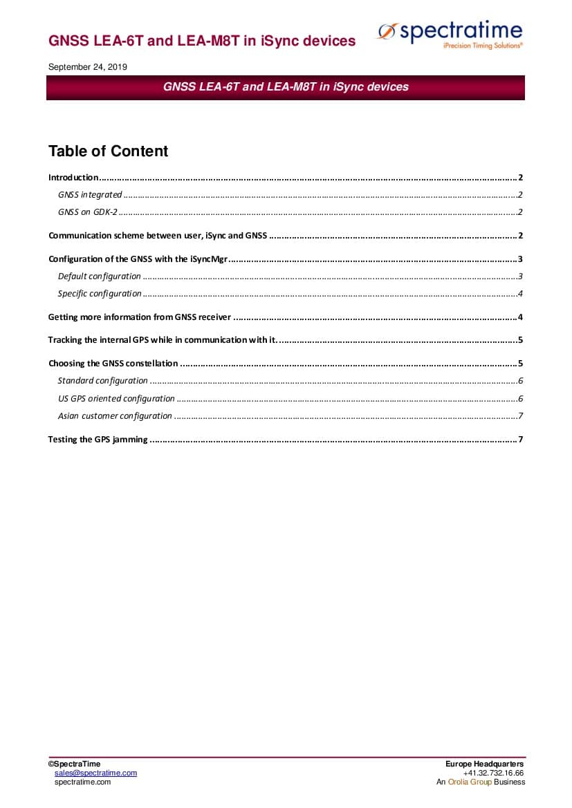 GNSS LEA-6T and LEA-M8T in iSync devices - Safran - Navigation & Timing