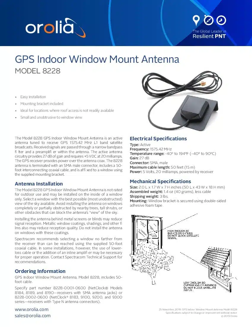 8228 Datasheet - Safran - Navigation & Timing